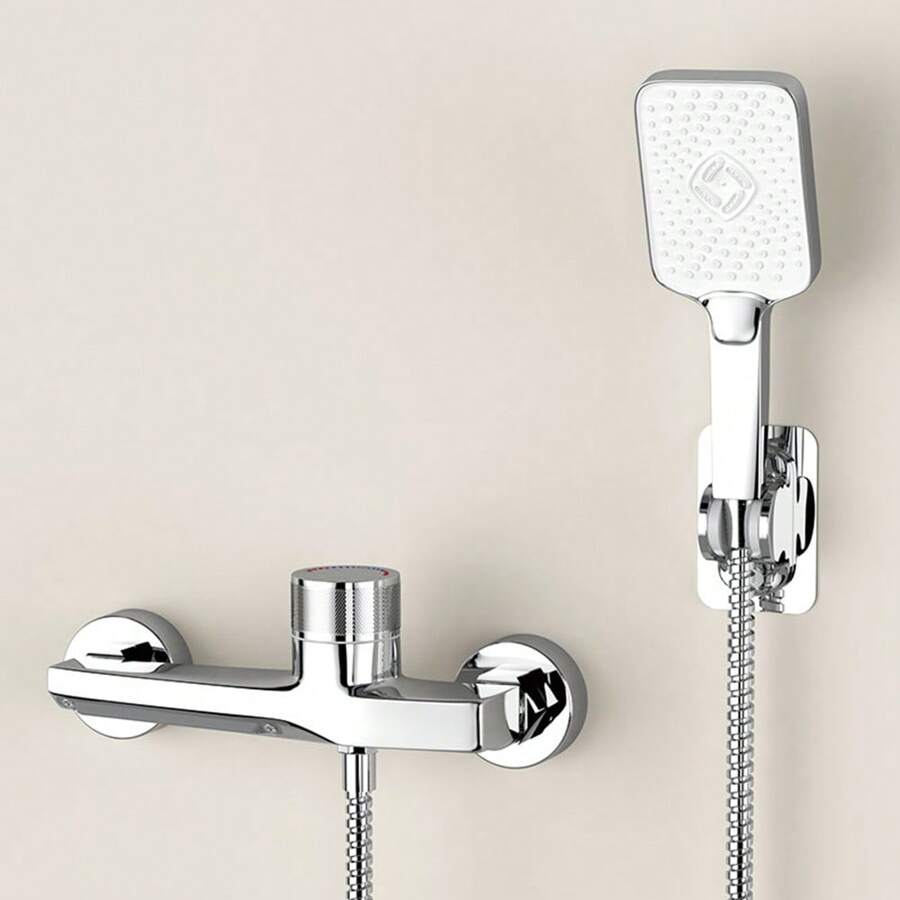 Gray Waterfall Bathtub Faucet With Hand Shower Brass Chrome Wall ...