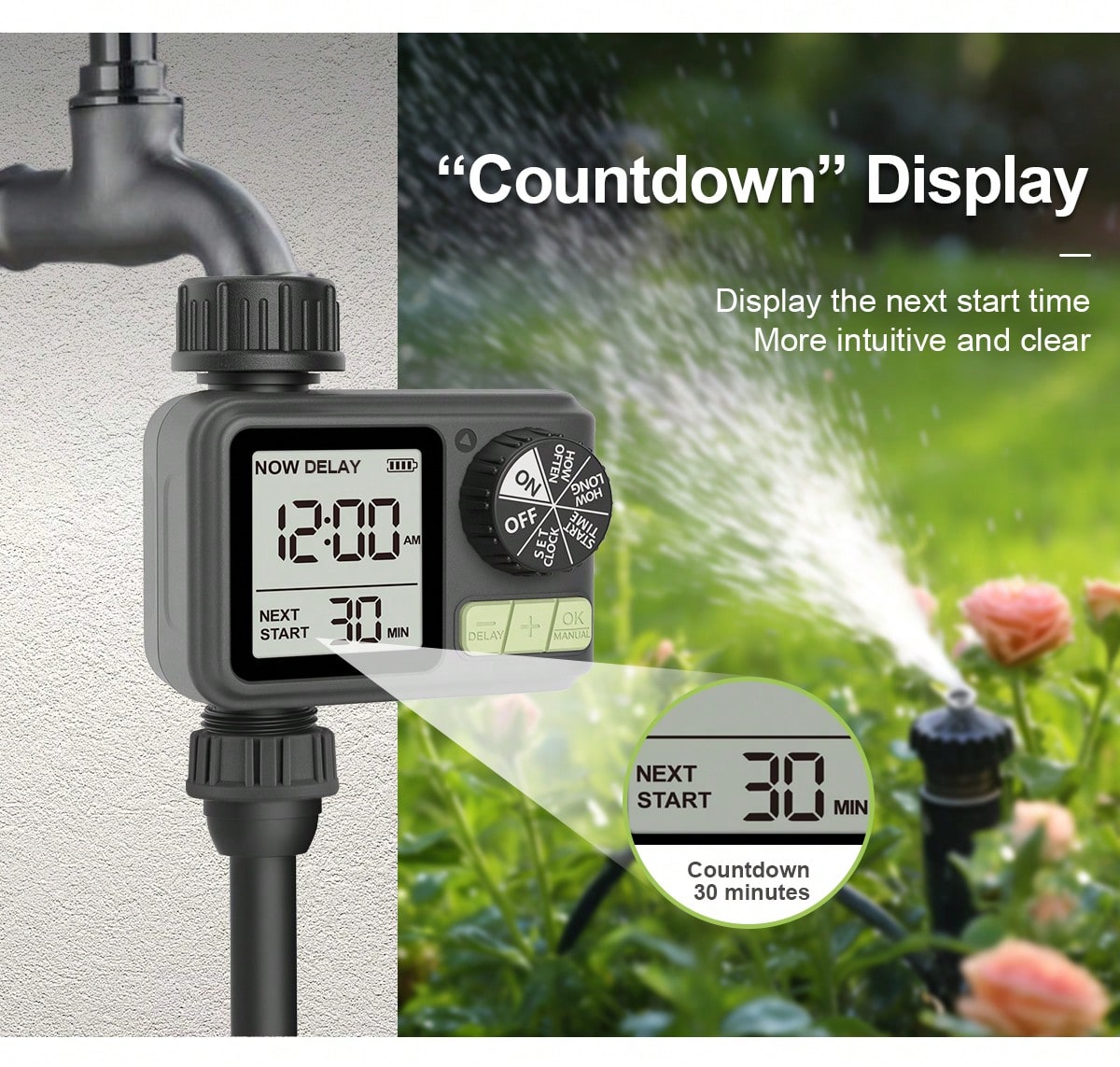 Eshico Eshico HCT-M05 Automatic Water Timer Sprinkler Smaller And Easy ...