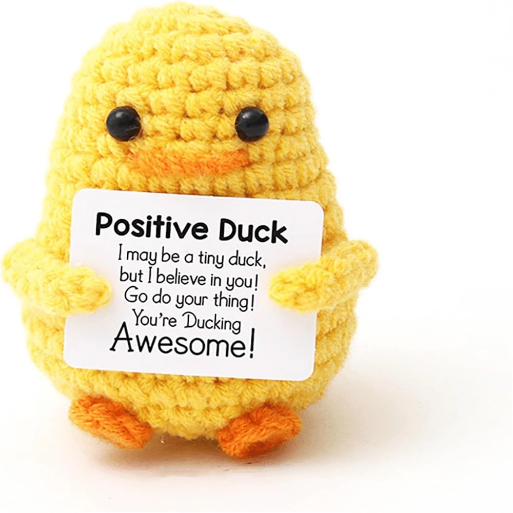 1pc Emotional Support Poop Catcher - Hand-Crocheted Cute Duck Animal ...