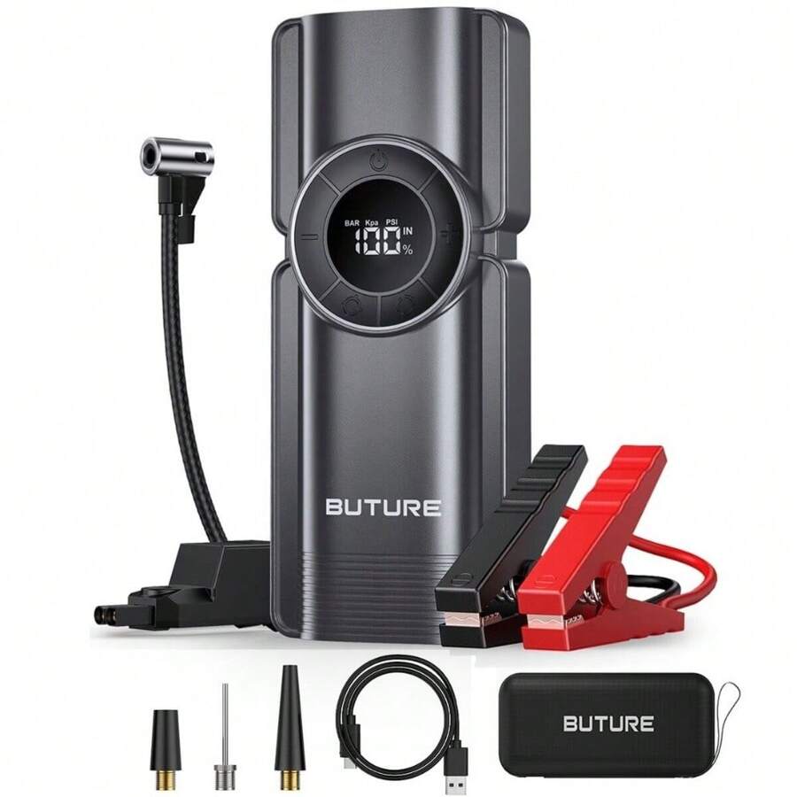 Buture Beta01 20000mAh 2500A Car Jump Starter Power Bank With Air Compressor 15V | SHEIN USA