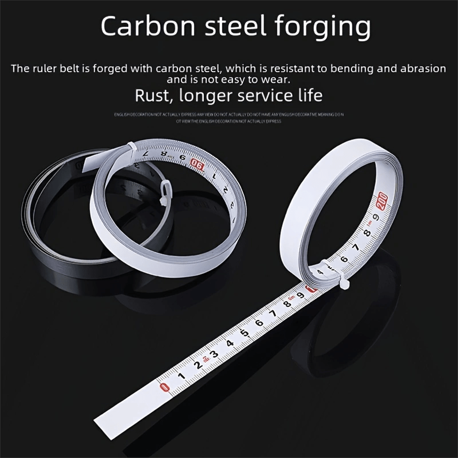 Adhesive Ruler Sticky Scale Metal Ruler With Glue Measuring Tape Flat ...