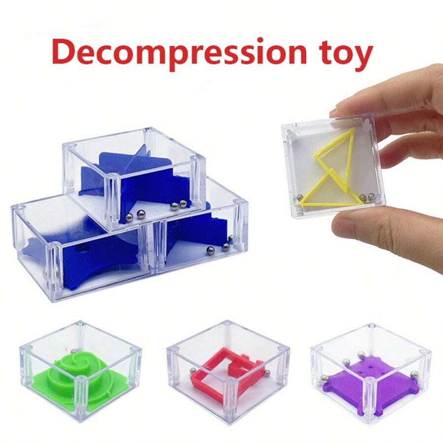 Mini Balance Walking Bead Maze Roller Ball Maze Game Handheld Stress ...