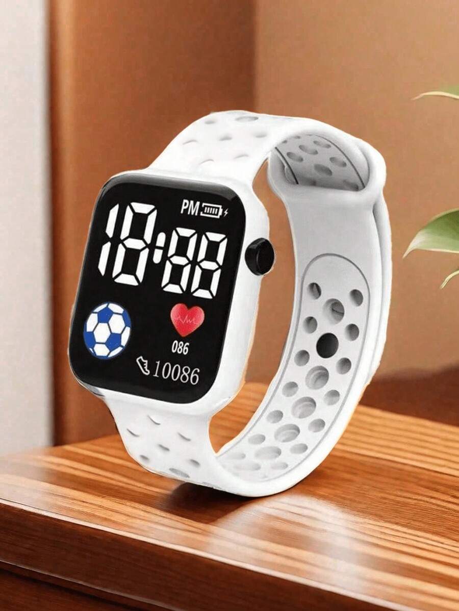 2pcs Dry Cell Led Square Electronic Bracelet Watch Student Watch/Watch ...