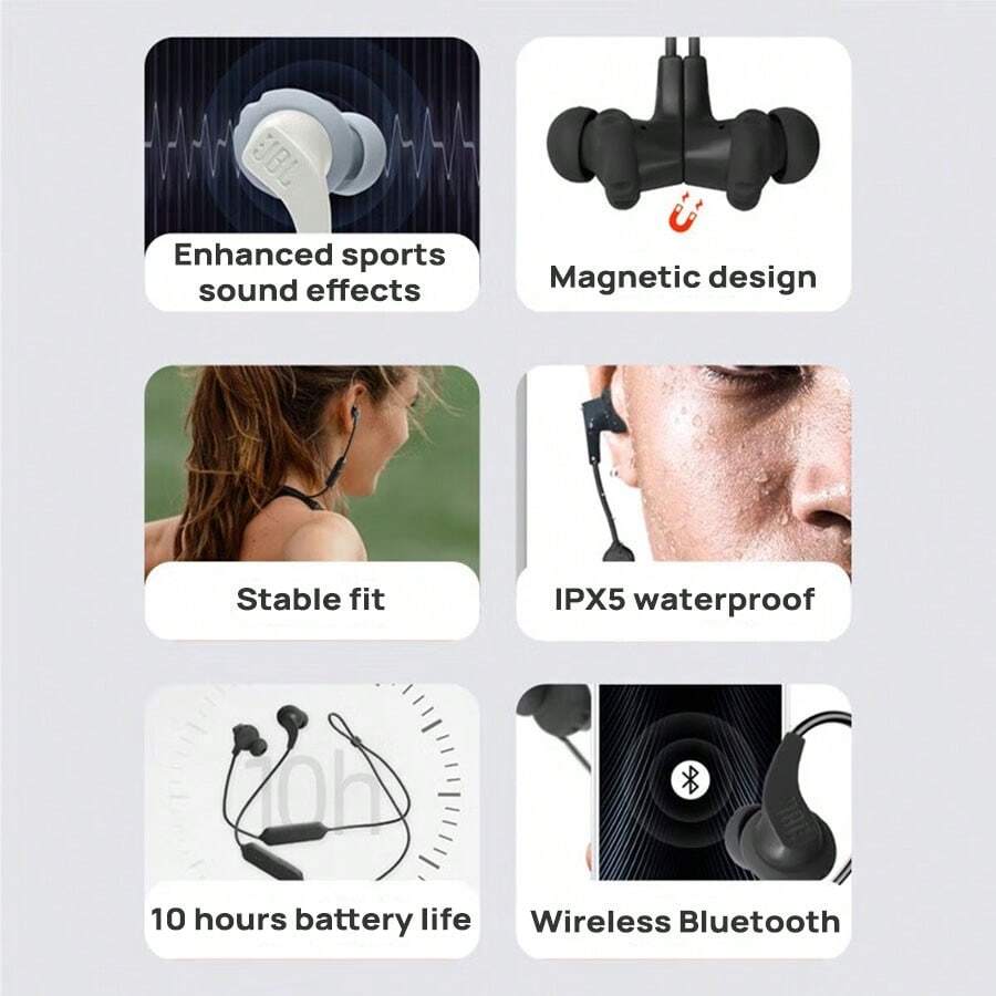 JBL Auricolare Bluetooth Run BT2 Auricolare Bluetooth wireless sportivo ...