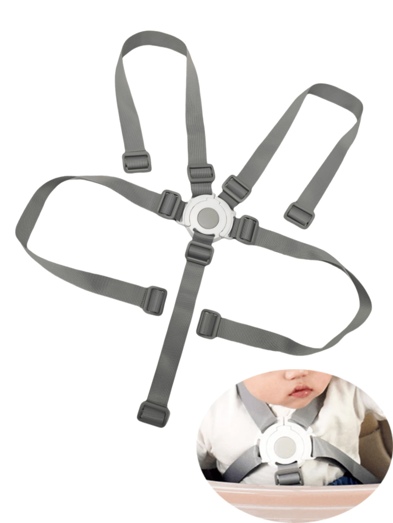 5-Point Harness Baby Safety Belt, Stroller Belts, Infant Car Seat ...