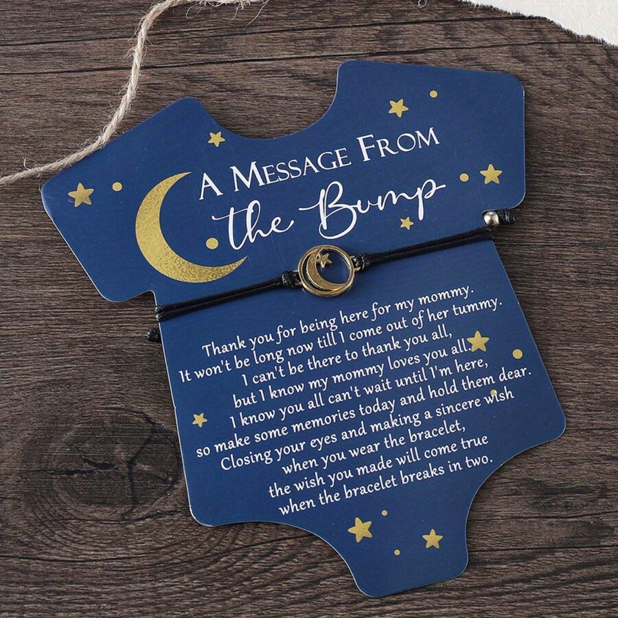 Over The Moon Baby Shower Favors Moon Stars Baby Shower Bracelet A ...