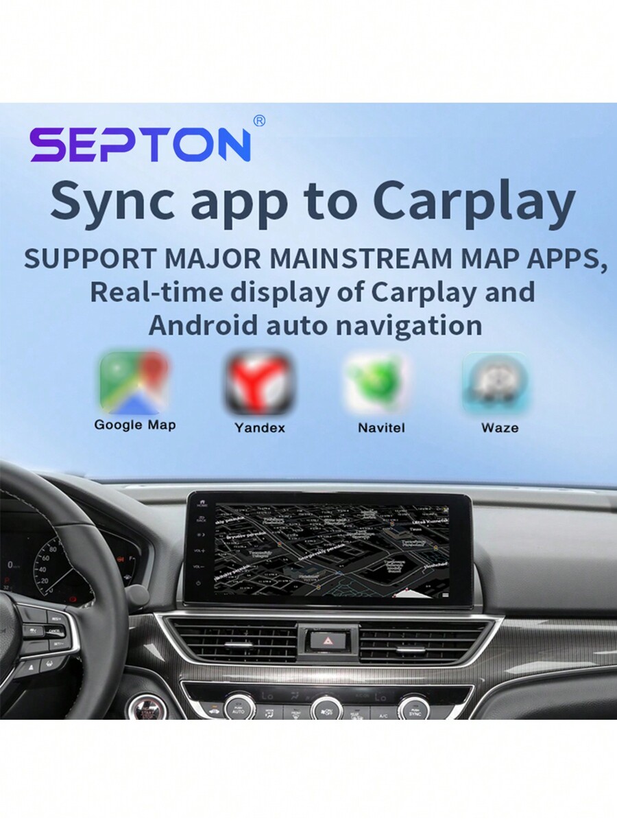 SEPTON 1 pezzo Adattatore senza fili SEPTON Smart Ai Box per CarPlay e ...