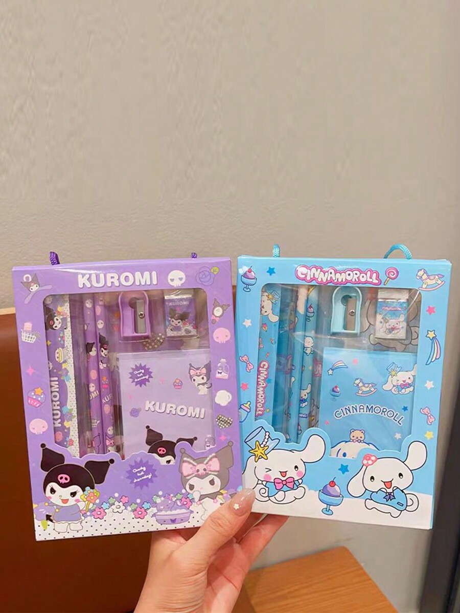 Sanrio Sanrio Stationery Set Student Pencils Ruler Sharpener Eraser ...