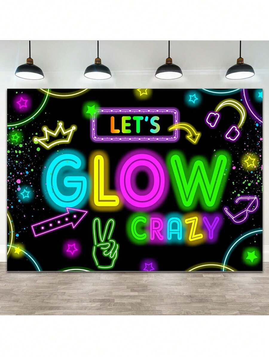 Neon Light Party Decorations, Glow In The Dark Background, Luminous ...