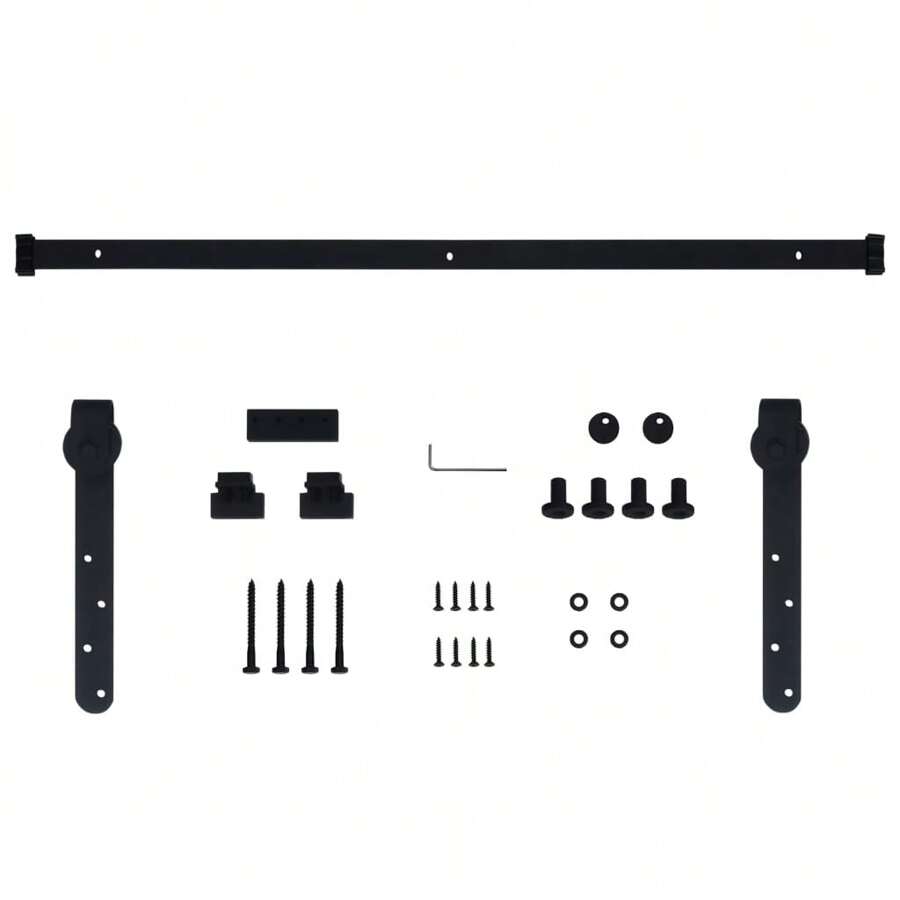 Mini Sliding Cabinet Door Hardware Kit Carbon Steel 152cm For Smooth ...