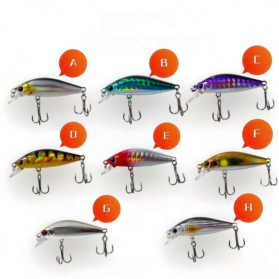 1pc Mini Soft Plastic Fishing Lure, 3.3g/4.5cm Sinking Distance & Curly ...