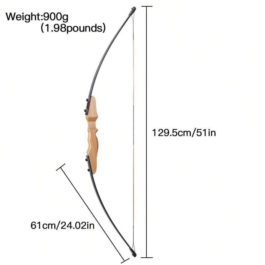 Archery Equipment Straight Bow Luxury Bow And Arrow Set Split Wooden ...