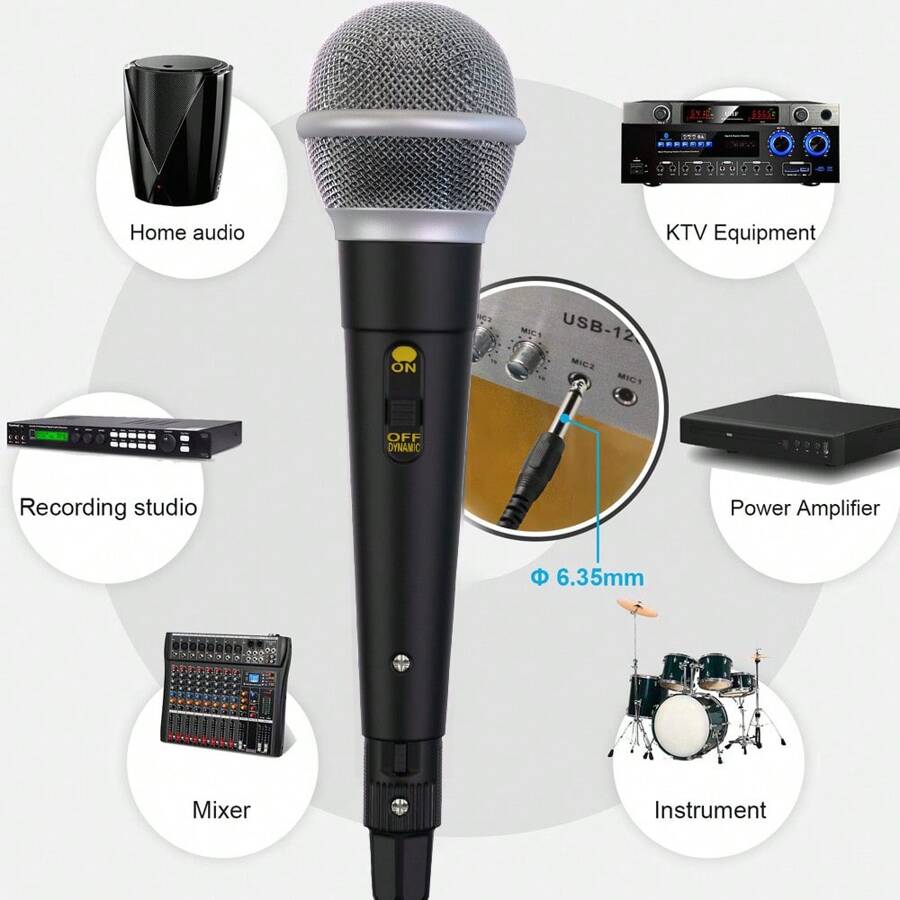 Wired Microphone Professional Stage Singing Amplifier Home Universal ...