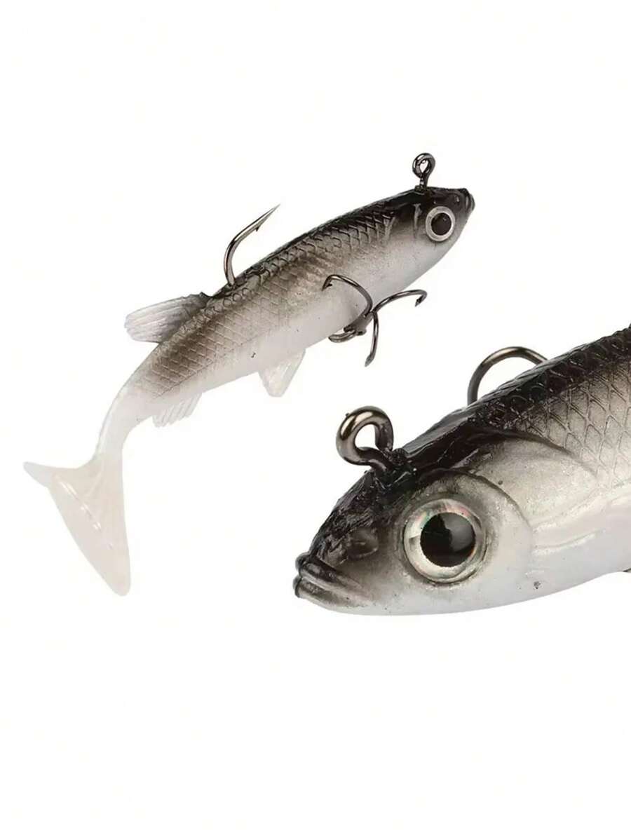 5pcs Kit Fishing Lure Soft Lure 8cm/ 2.8in Artificial Bait Cool Fishing ...