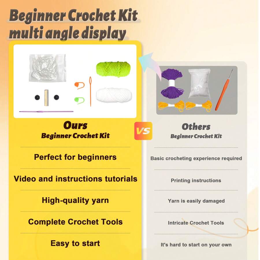 Kit de materiales para tejer a ganchillo un sombrero con elefante ...