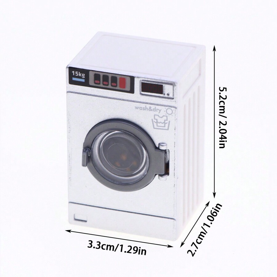 Doll House Mini Simulation Drum Washing Machine BJD Miniature Washing ...