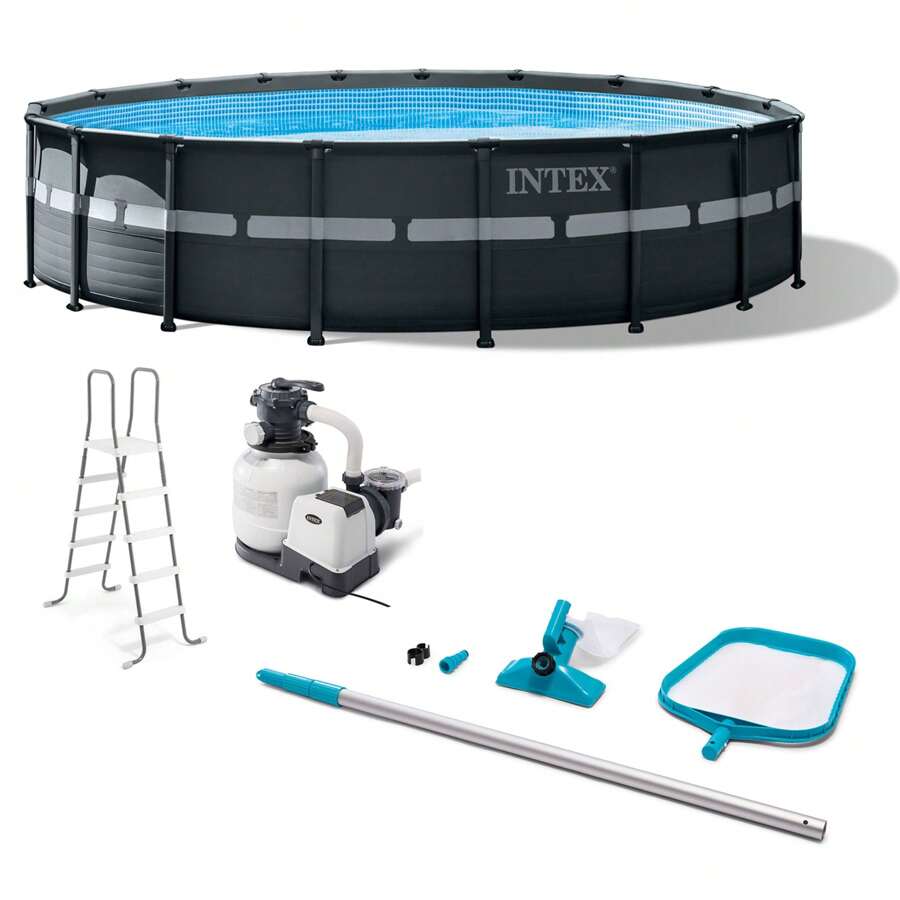 Intex Ultra XTR Frame 18' X 52" Above Ground Swimming Pool With Sand ...