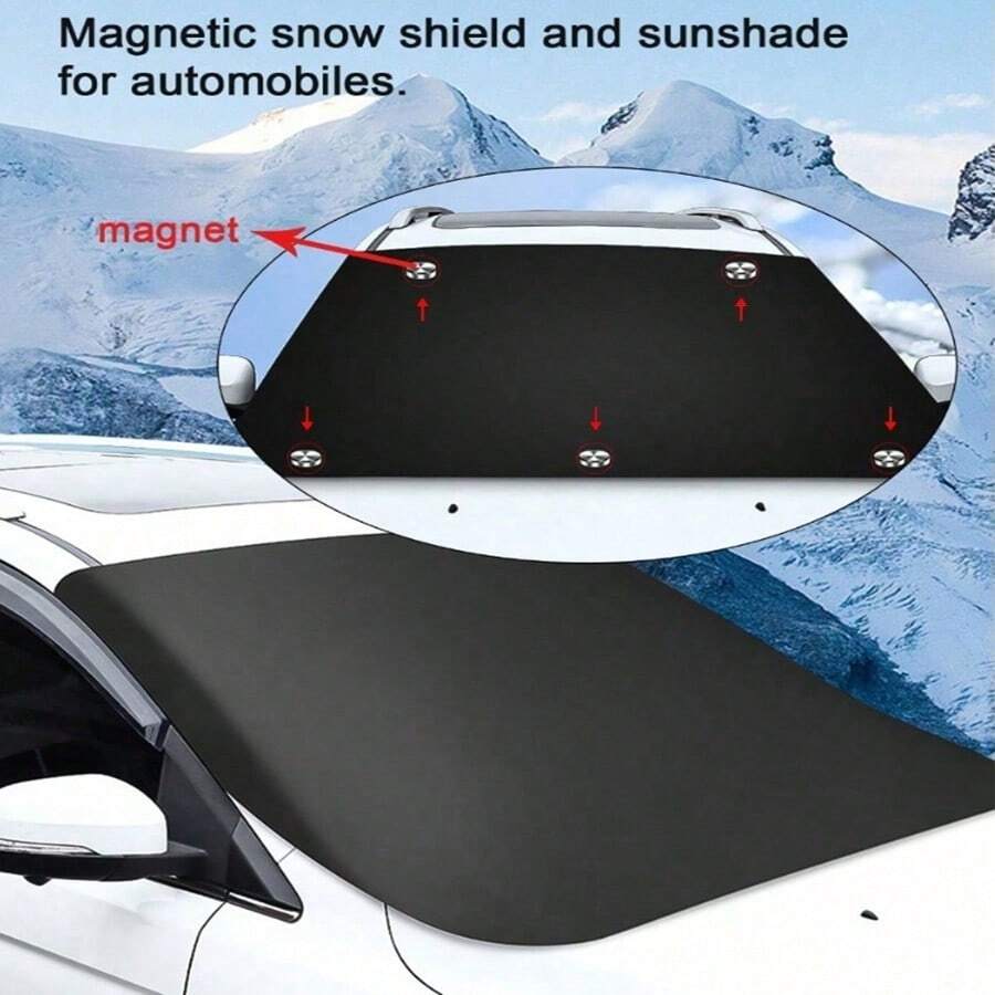 Magnetic Car Windshield Cover For Ice & Snow, Anti-Theft Automotive ...