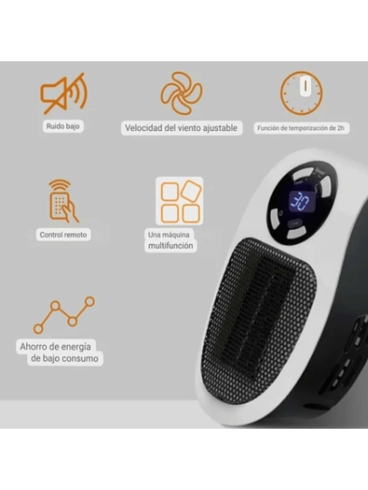 Mini Portable Low Consumption Electric Heater For Home Remote Control ...