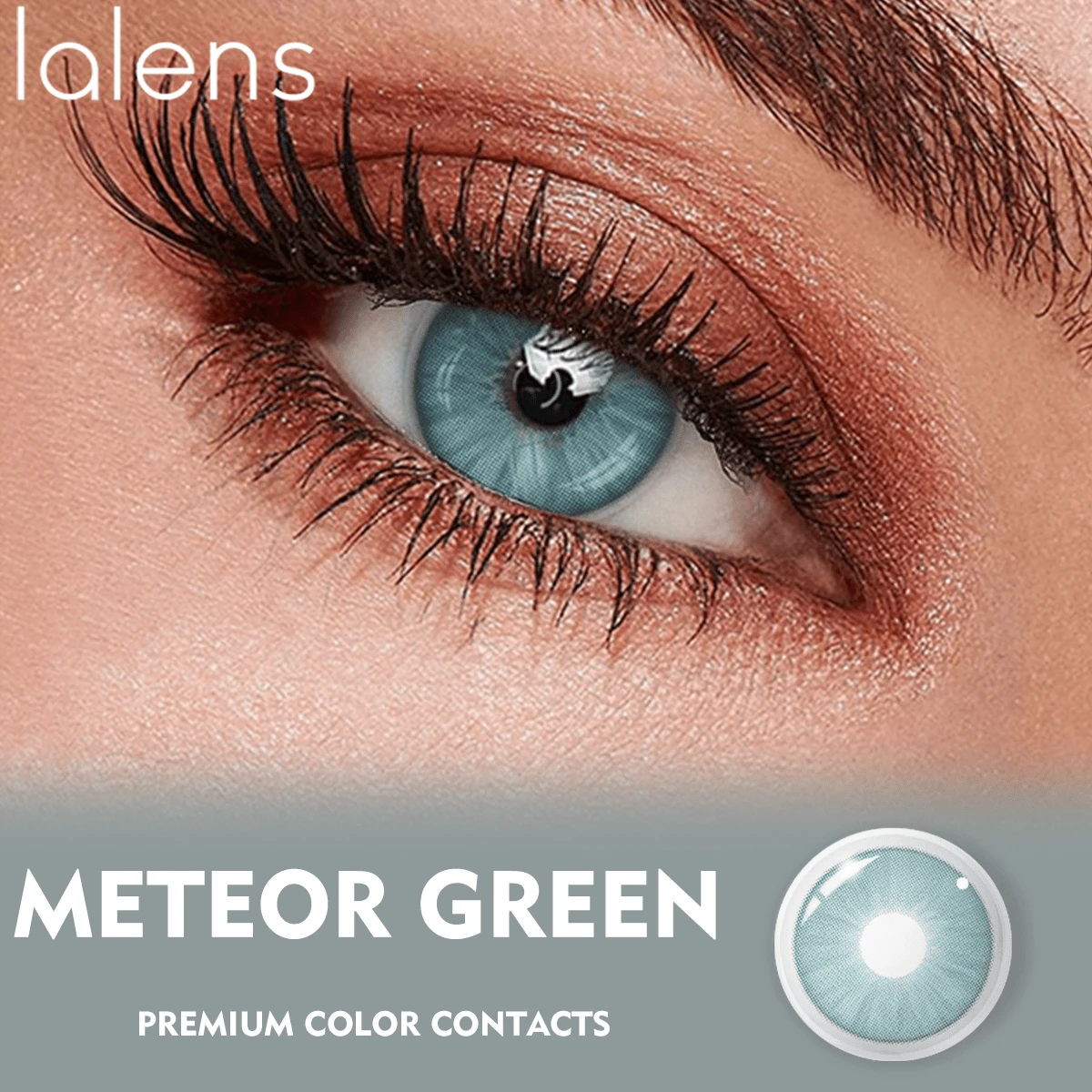 Lalens Meteor Green Colored Contact Lenses Half Year Disposal Color ...