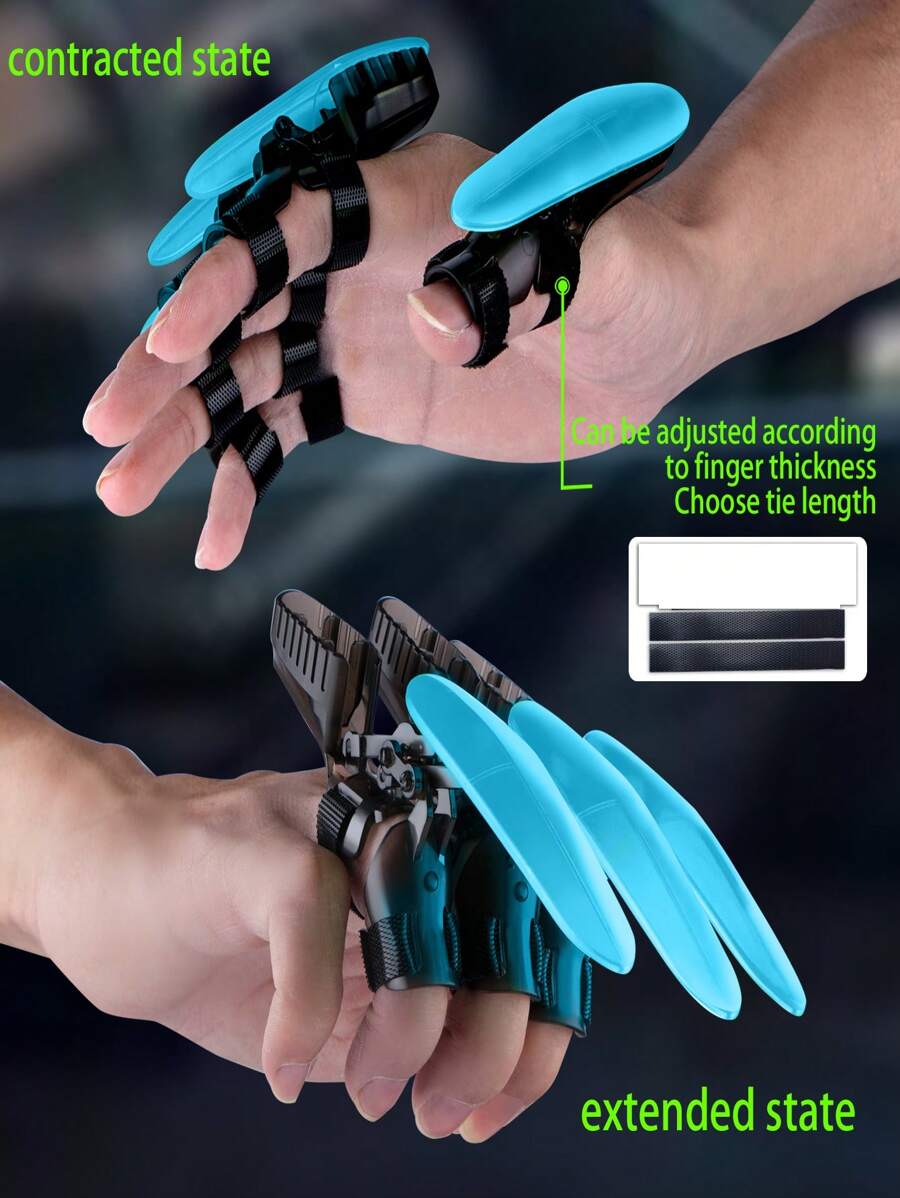 Glow-In-The-Dark Expandable Wolf Claw, Finger Interactive Decompression Creative Party Cosplay ...