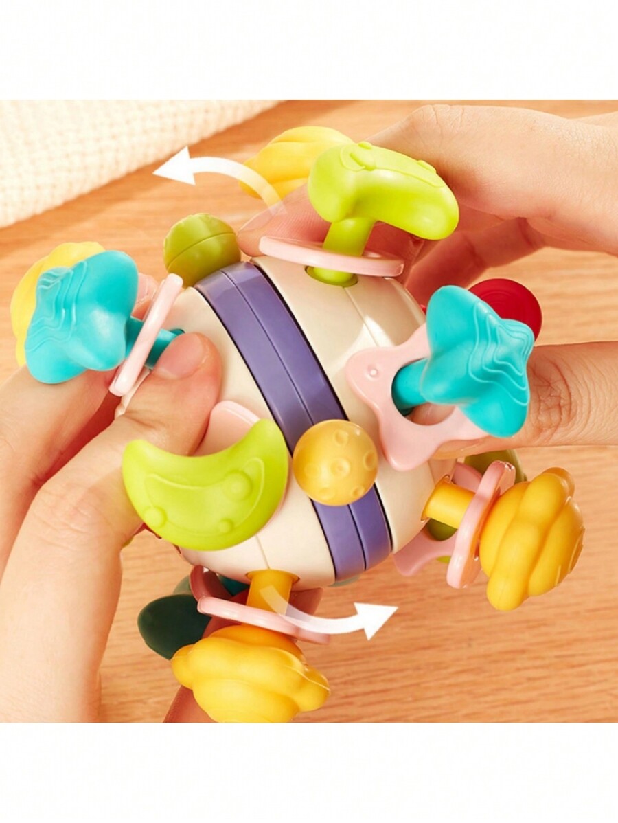 Baby Sensory Teething Toy Soft Silicone Grip Ball, Baby Grip Strength ...