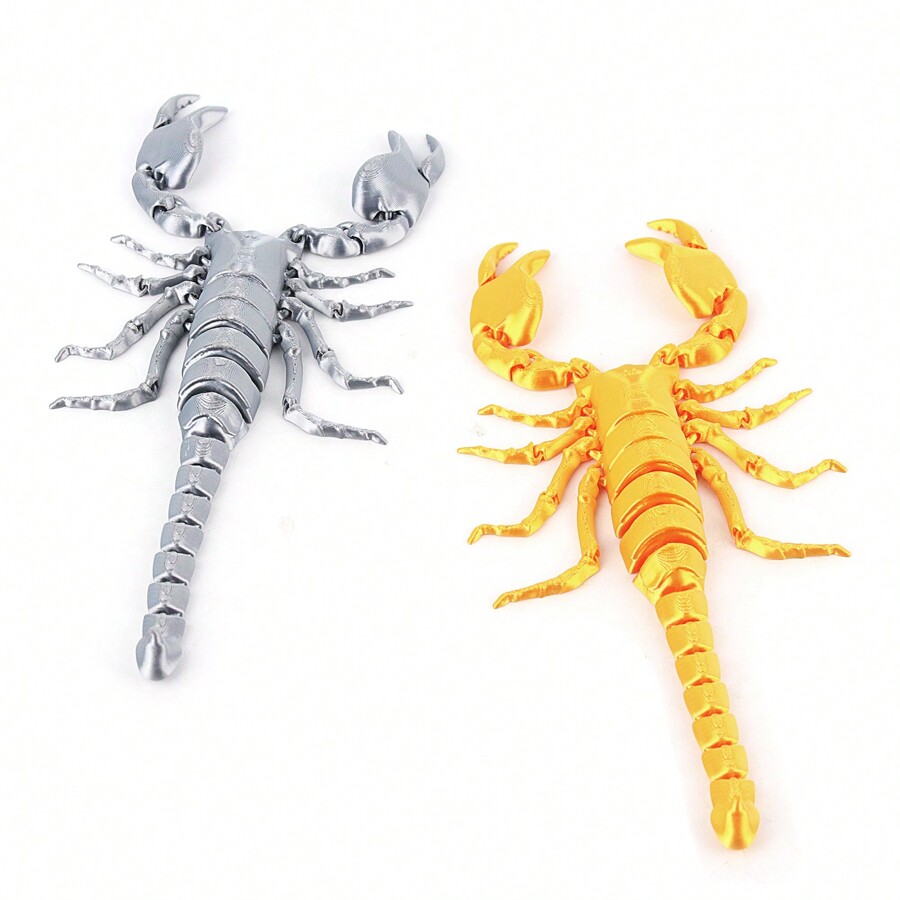 3D Printed Poisonous Scorpion, Realistic Animal Figurine, Multi-Jointed ...