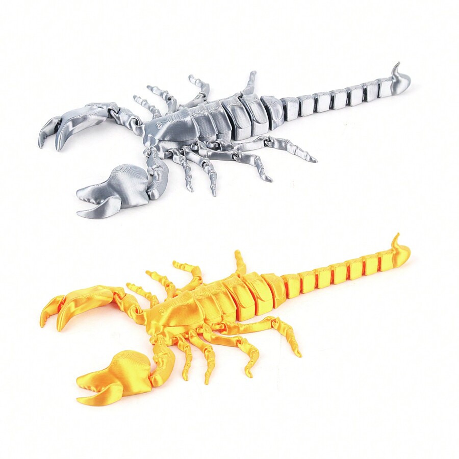 3D Printed Poisonous Scorpion, Realistic Animal Figurine, Multi-Jointed ...