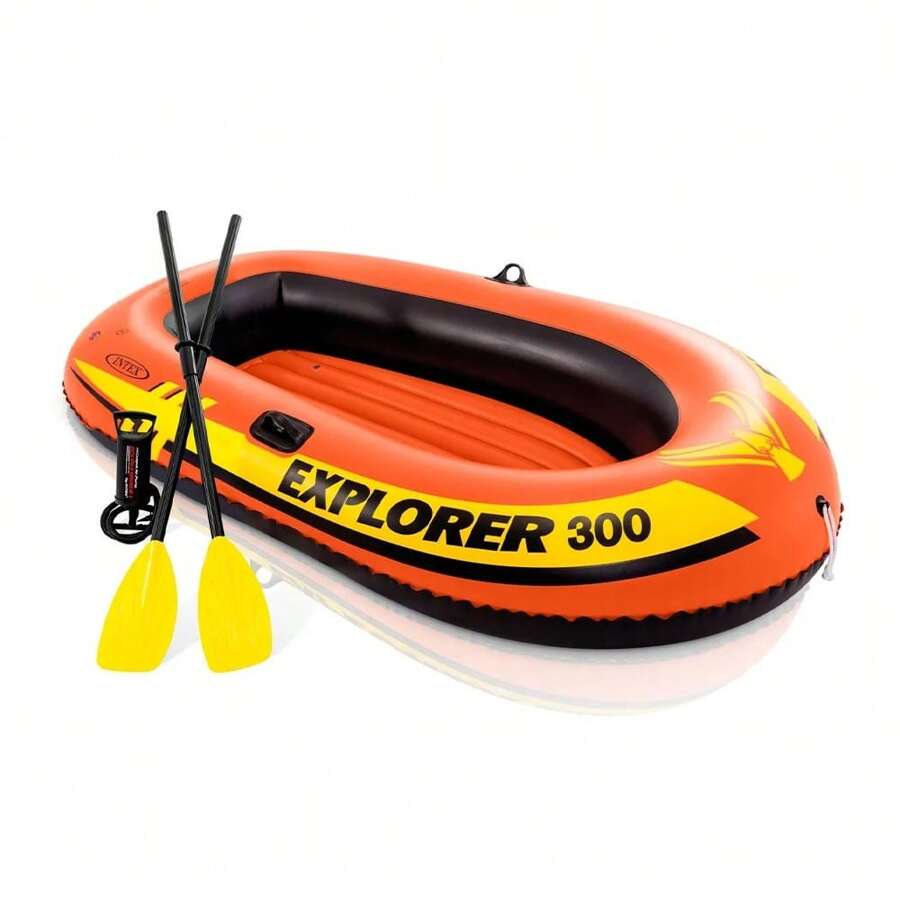 Intex Intex Explorer 300 Inflatable Boat Up To 186kg - Pair Of Oars And ...