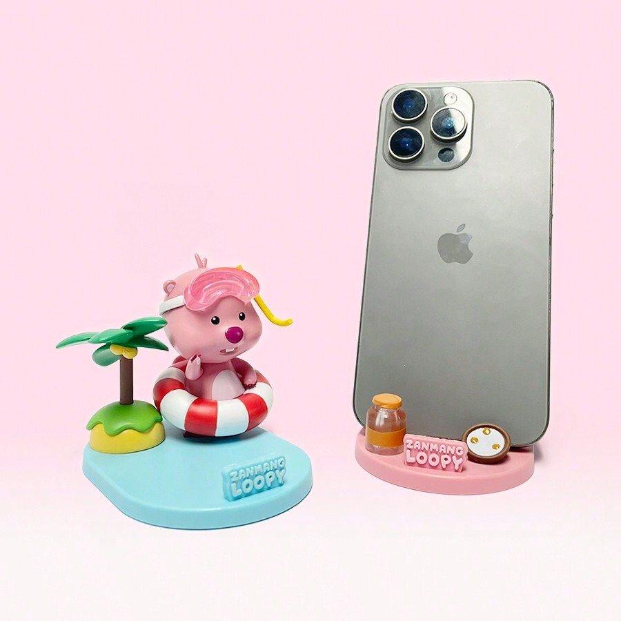 Miniso Loopy Beach Swimming Series Desktop Mobile Phone Support Desktop ...