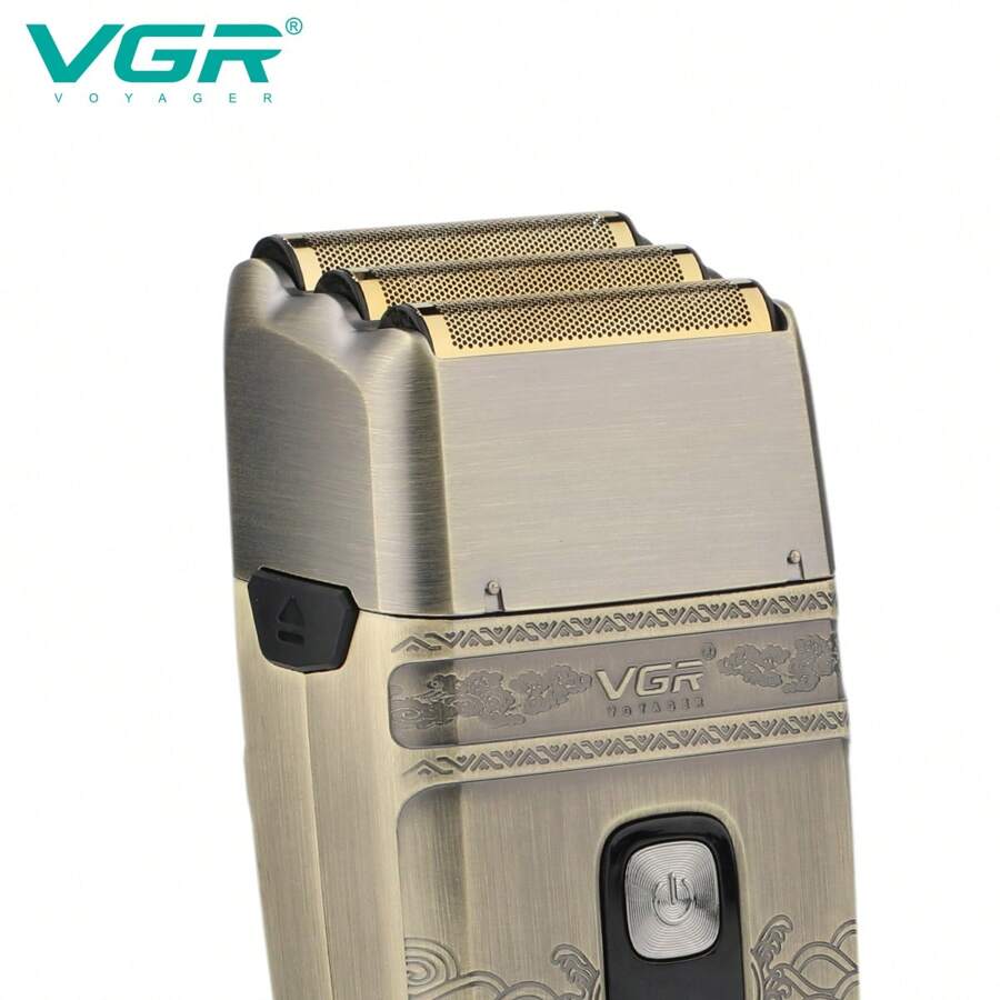 VGR VGR Razor Metal Vintage Reciprocating Shaver Waterproof Digital Display Razor Electric ...