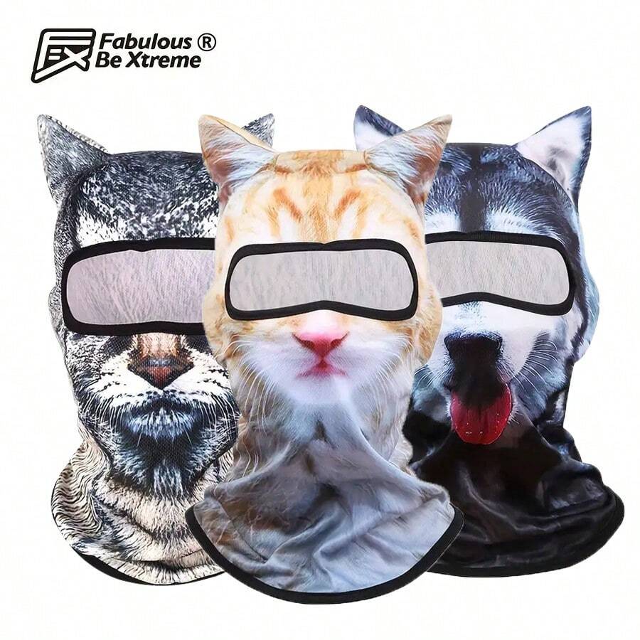 Fabulous Be Xtreme 4-Season Animal Head Outdoor Sports Anti-UV Face ...