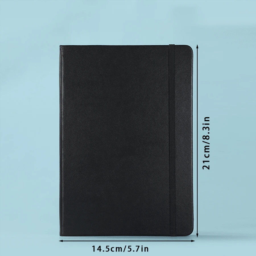 2025 New A5 Lined Notebook, 200 Pages 100gsm Thick Paper, Smooth PU ...