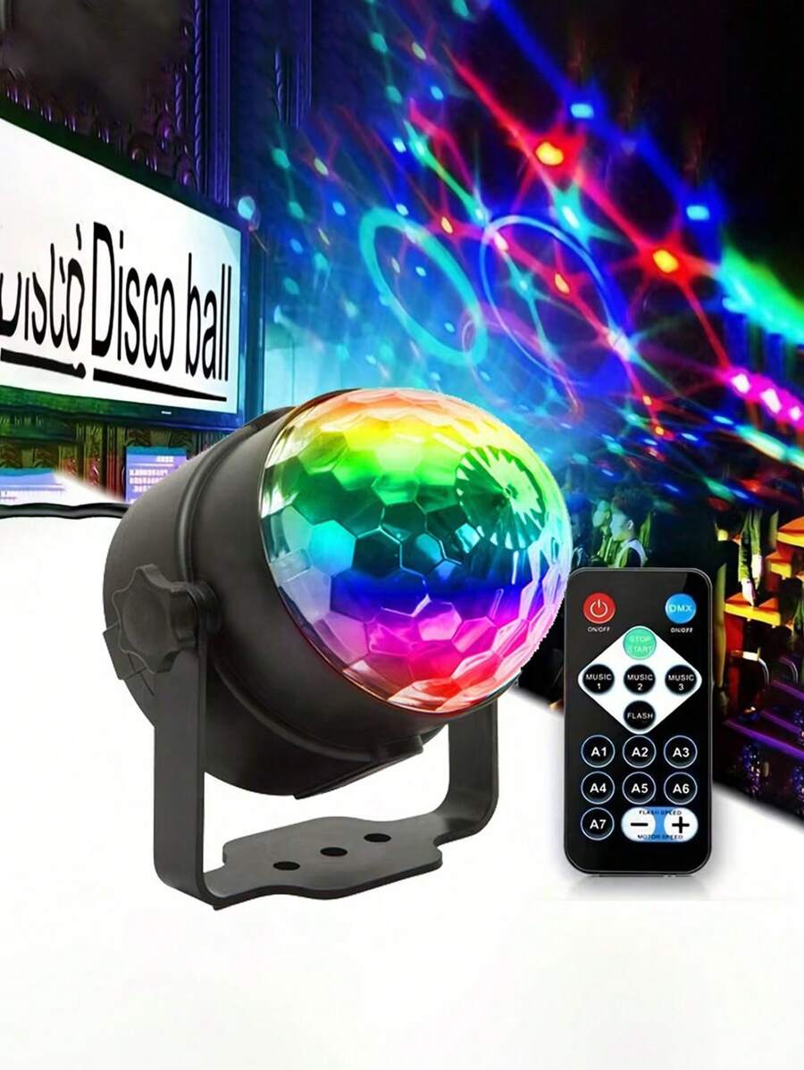 7-Color LED Magic Ball Light With Remote Control - USB Powered ...