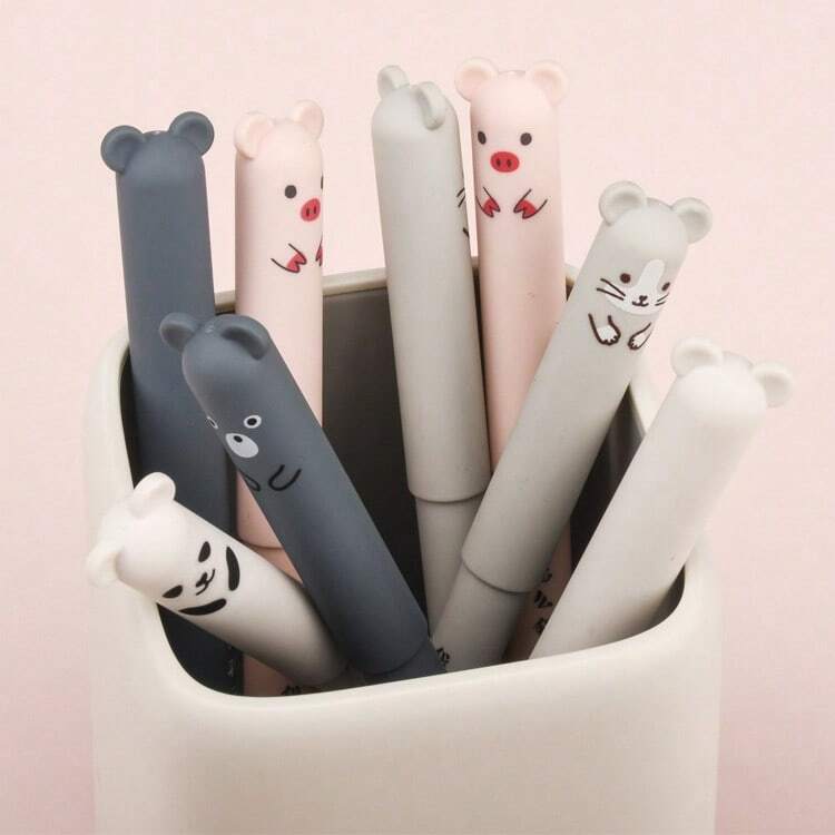 26 Pieces/Set, Animal Panda Erasable Pen, Comes With 20 Full Needle ...