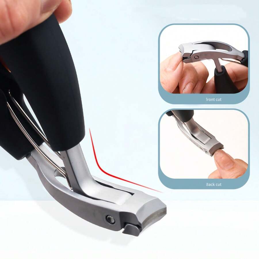1/2pcs Stainless Steel Curved Tip Nail Clipper And Ingrown Toenail ...