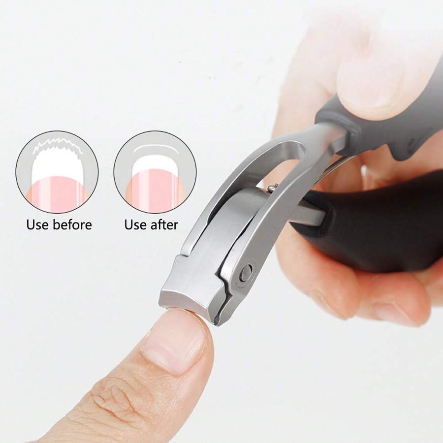 1/2pcs Stainless Steel Curved Tip Nail Clipper And Ingrown Toenail ...