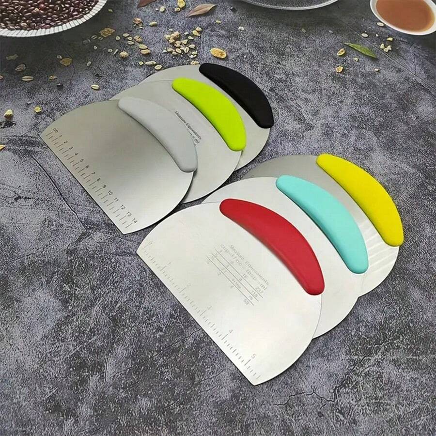 Stainless Steel Pastry Scraper With Measurement Guide - Perfect For ...