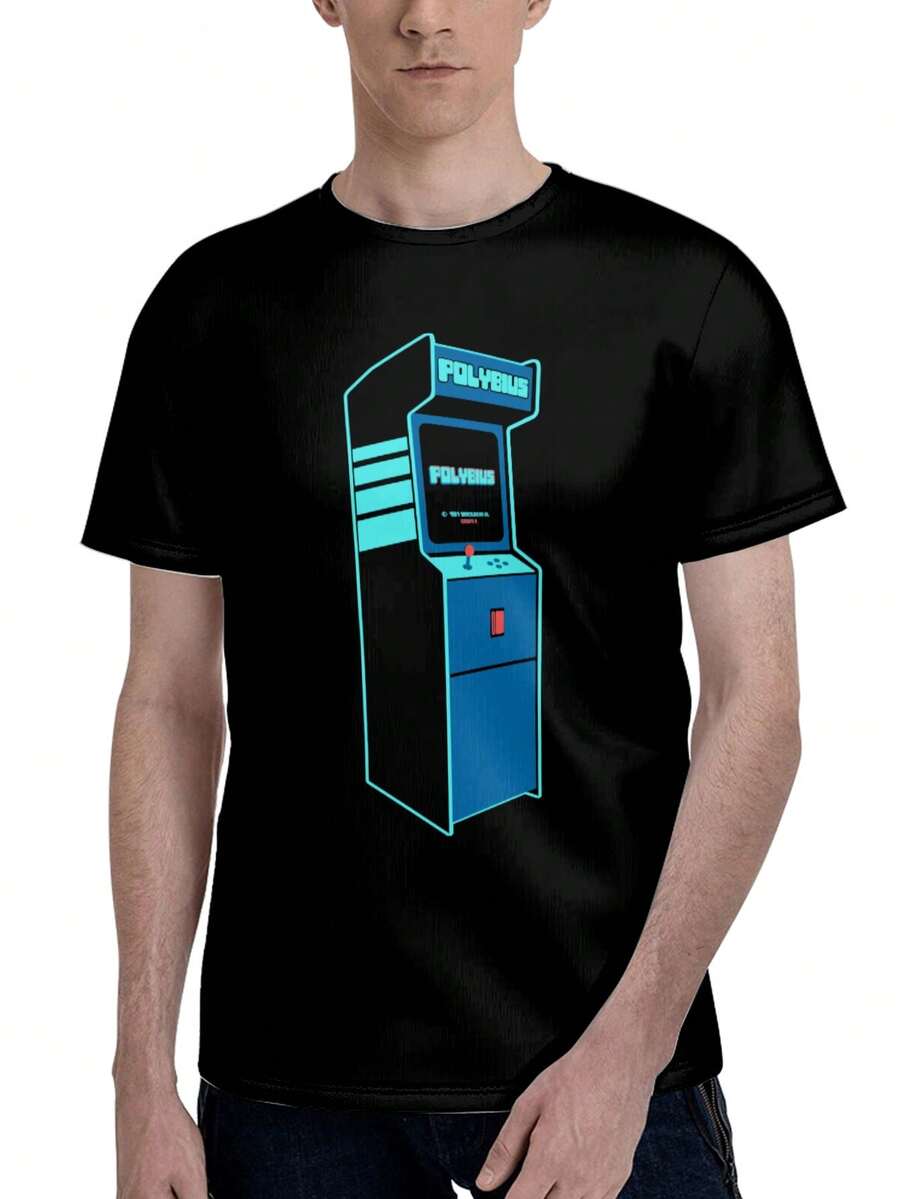 Fashion Mens T Man Shirts Polybius For Man Mens T-Man Shirt Classic ...