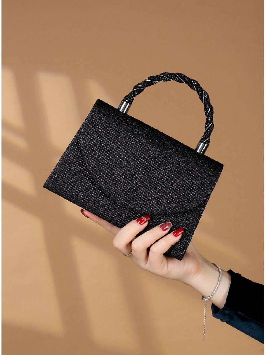 Glitter Handbag Mini Sparkling Diamond Decorated Evening Bag For Party ...