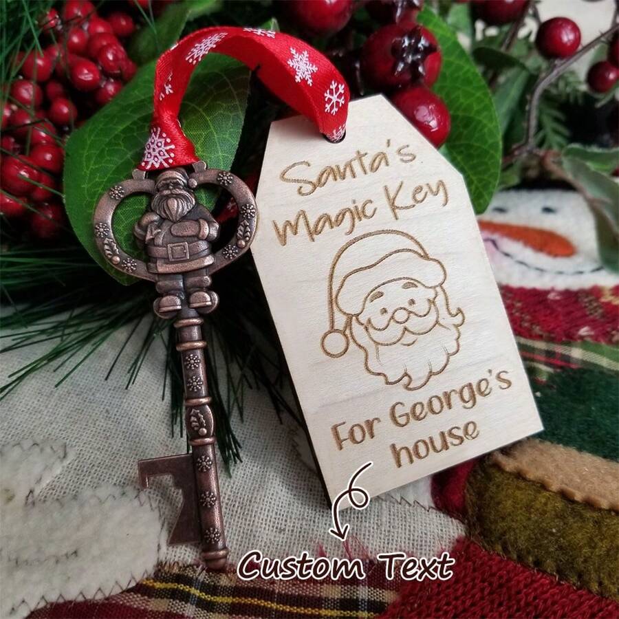Christmas Eve Santa Key, Personalized, Christmas Decoration, Magic Key ...