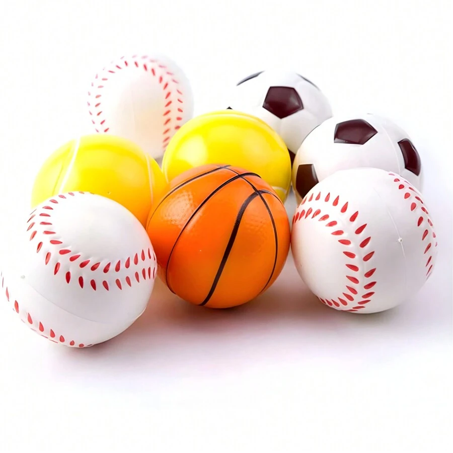 4 Packs | 2.5 Inchs Foam Sports Balls Mini Stress Balls Soccer Ball ...