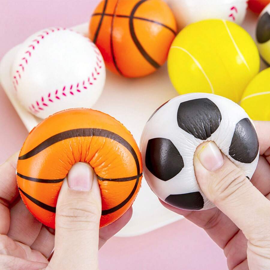 4 Packs | 2.5 Inchs Foam Sports Balls Mini Stress Balls Soccer Ball ...