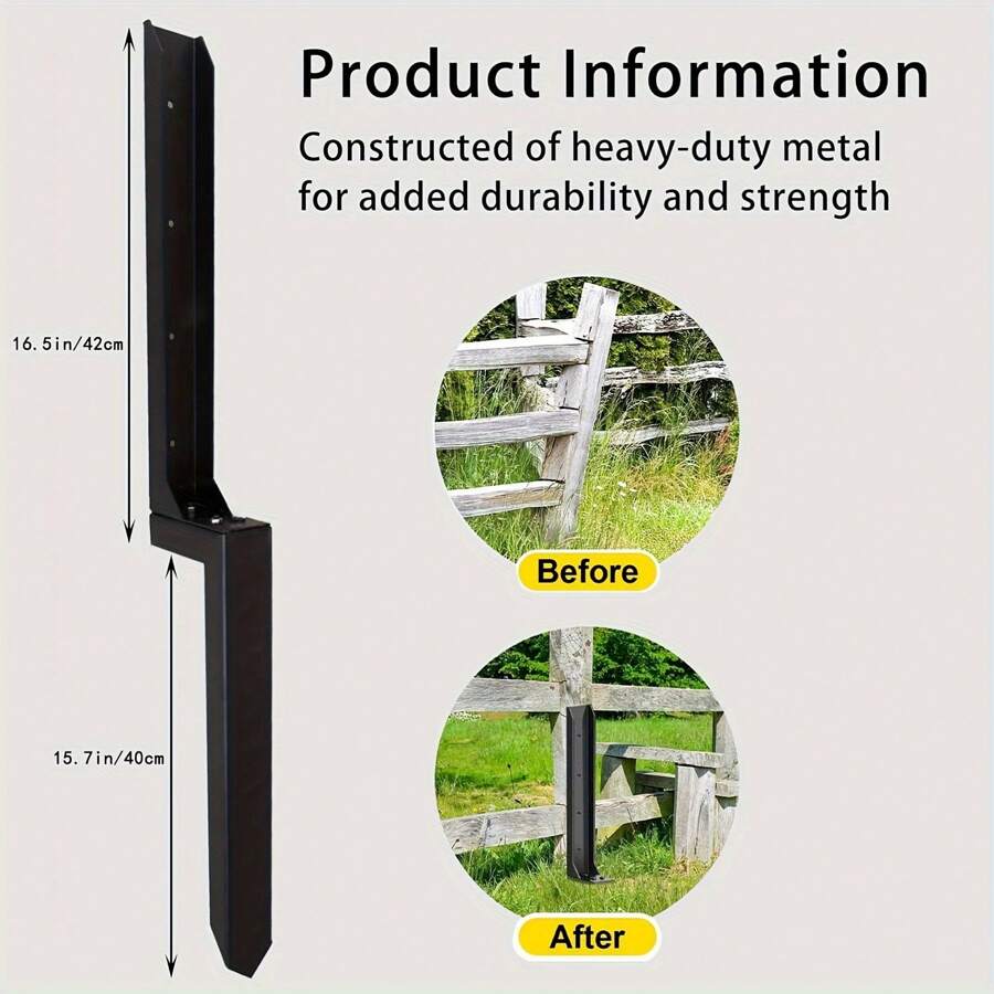 Anclaje de poste de cerca, pica de suelo para poste de cerca de alta ...