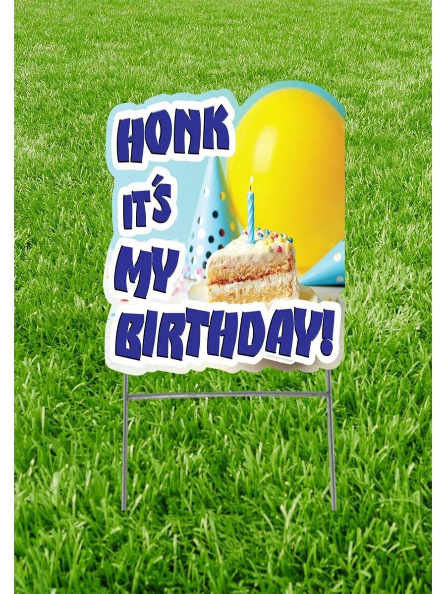 Advanced Graphics 3226 23 X 25 In. Honk Its My Birthday Cake Yard Sign ...
