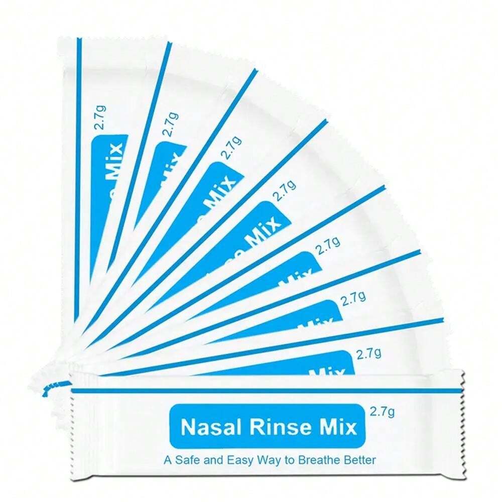 40 Packs Unscented Nasal Rinse Mix Packets - 2.7g - Compatible With 10 ...