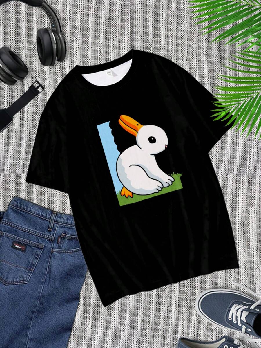 Fashion Mens T Man Shirts Duck Rabbit For Man Mens T-Man Shirt Animal ...