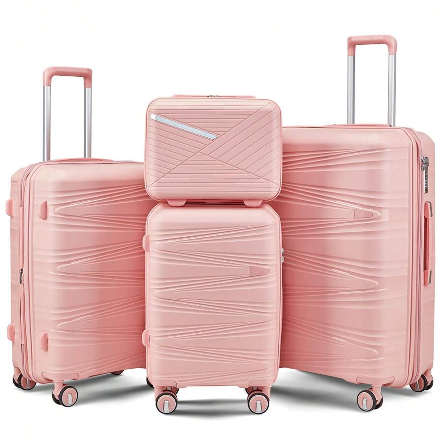 Luggage Sets 4 Piece Hard Shell Lightweight Carry On Expandable ...