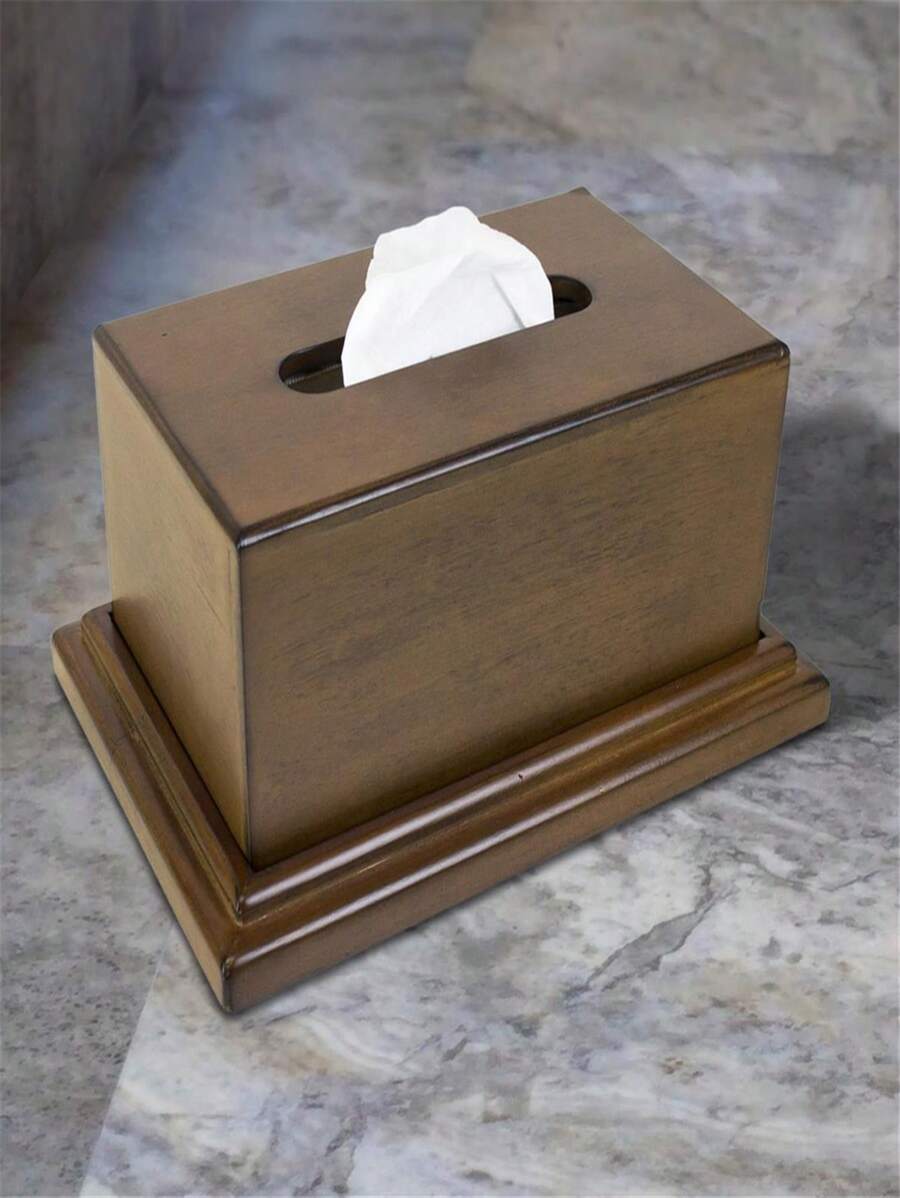 American Furniture Classics 434 Decorative Wood Tissue Box With Hidden ...