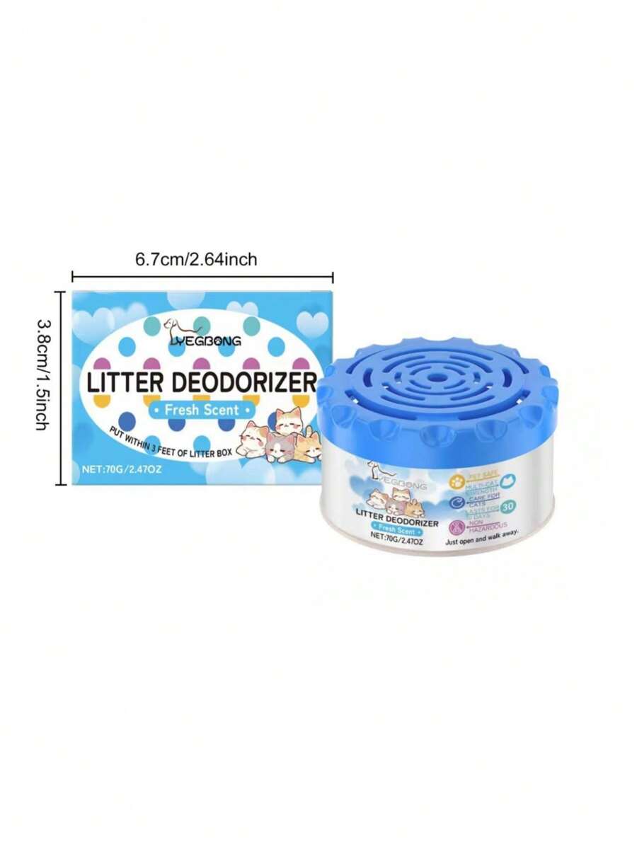 Yegbong One Piece Cat Litter Deodorant Jar Cat Poop Cat Urine Cleaning ...